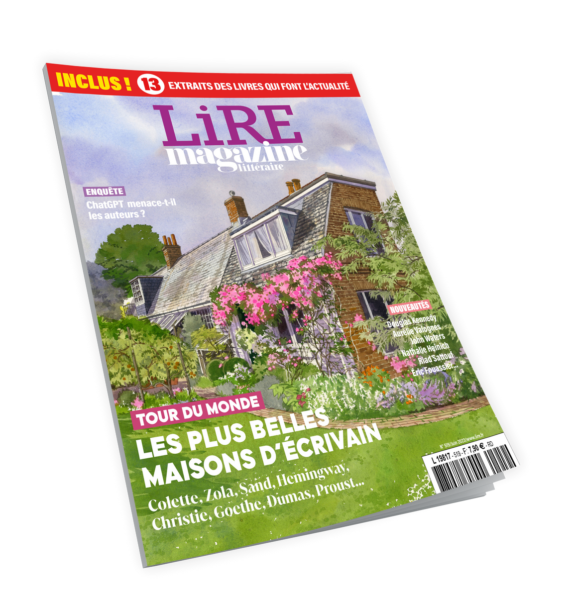 Lire Magazine littéraire n°519 - Les plus belles maisons d'écrivain
