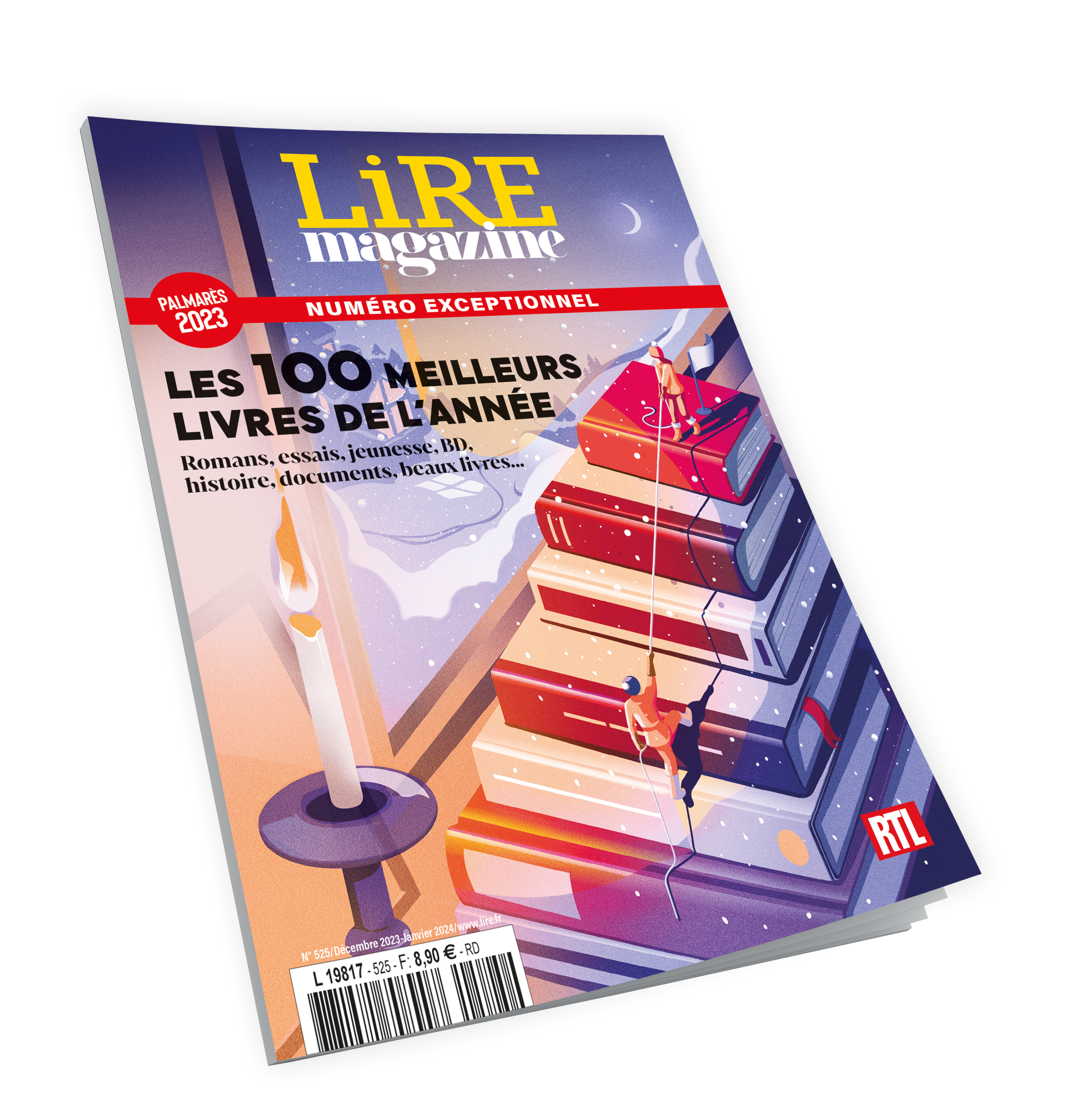 Lire Magazine n°525 - Les 100 meilleurs livres de l'année - Numéro exc
