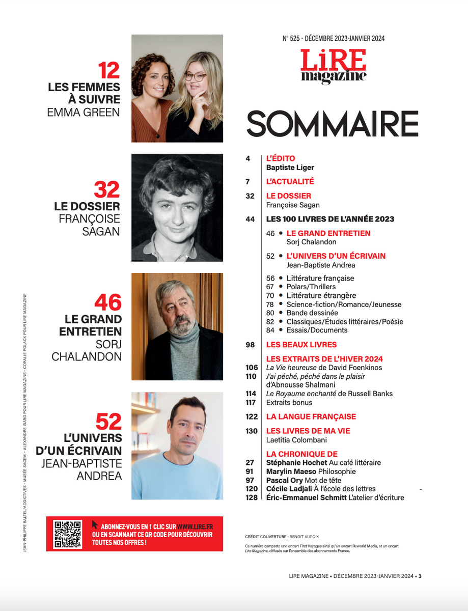 Lire Magazine n°525 - Les 100 meilleurs livres de l'année - Numéro exc