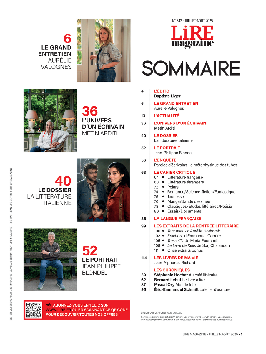 Lire Magazine n°542/543 - Les livres de votre été + 32 pages de jeux l